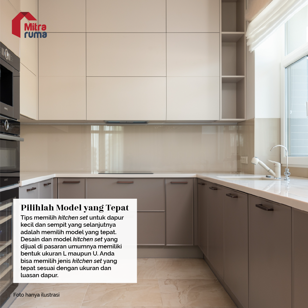 10 Model Kitchen Set Minimalis Untuk Dapur Sempit | Mitraruma