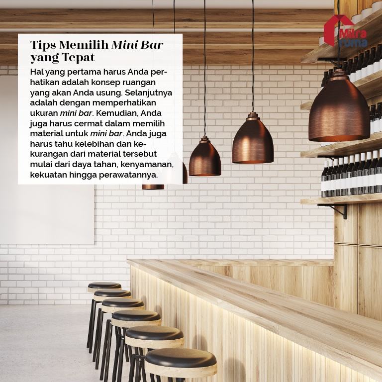 12 Desain Mini Bar Beserta Tips Memilihnya | Mitraruma