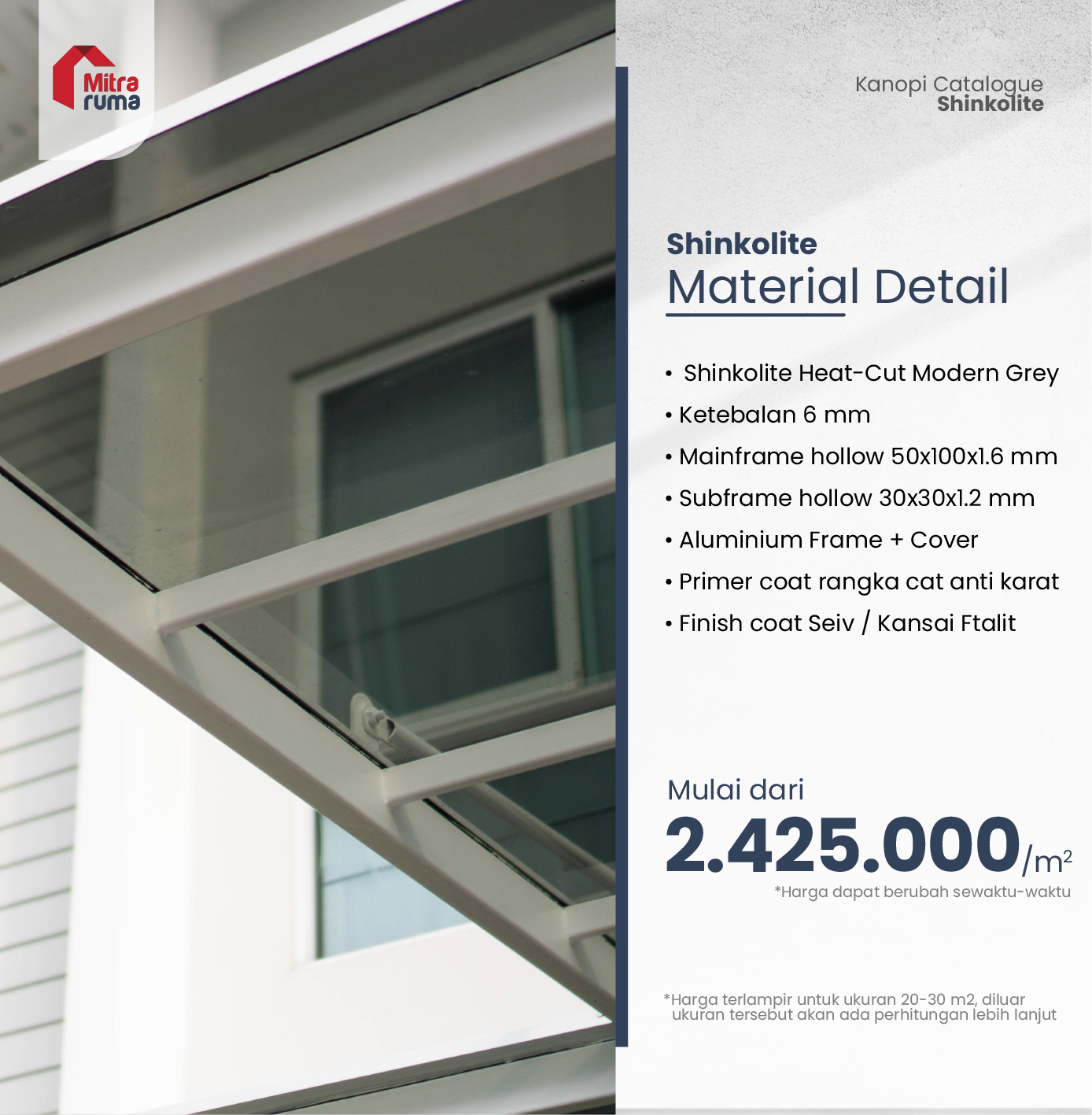 Jasa Pembuatan dan Pemasangan Kanopi | Mitraruma