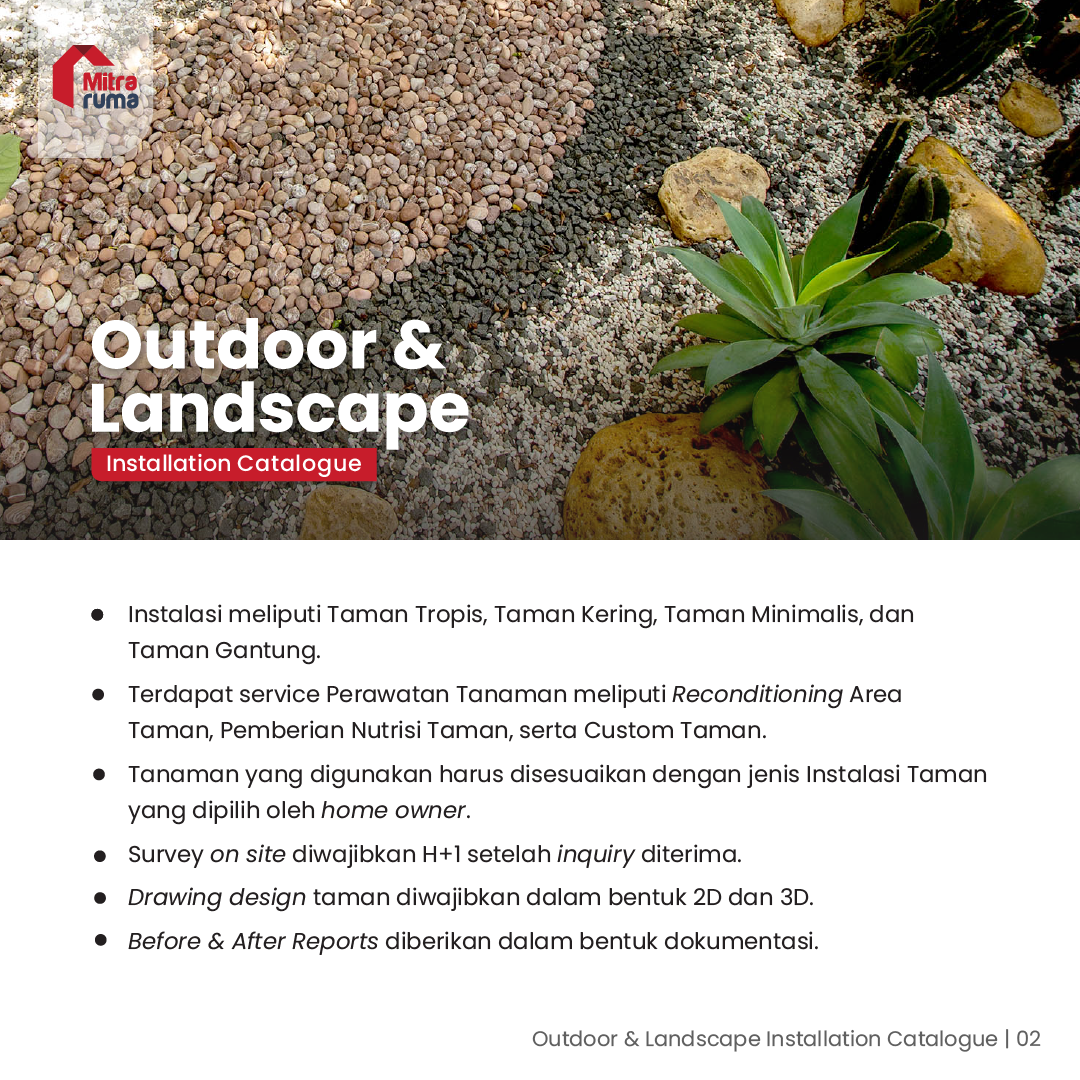 Katalog Outdoor & Landscape | Mitraruma
