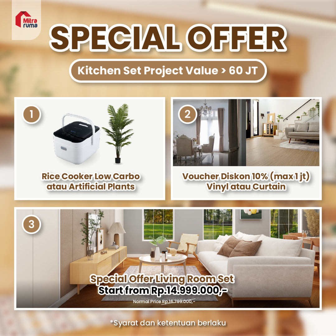 Kitchen Set Design Trend: Back To Nature and Warm | Mitraruma